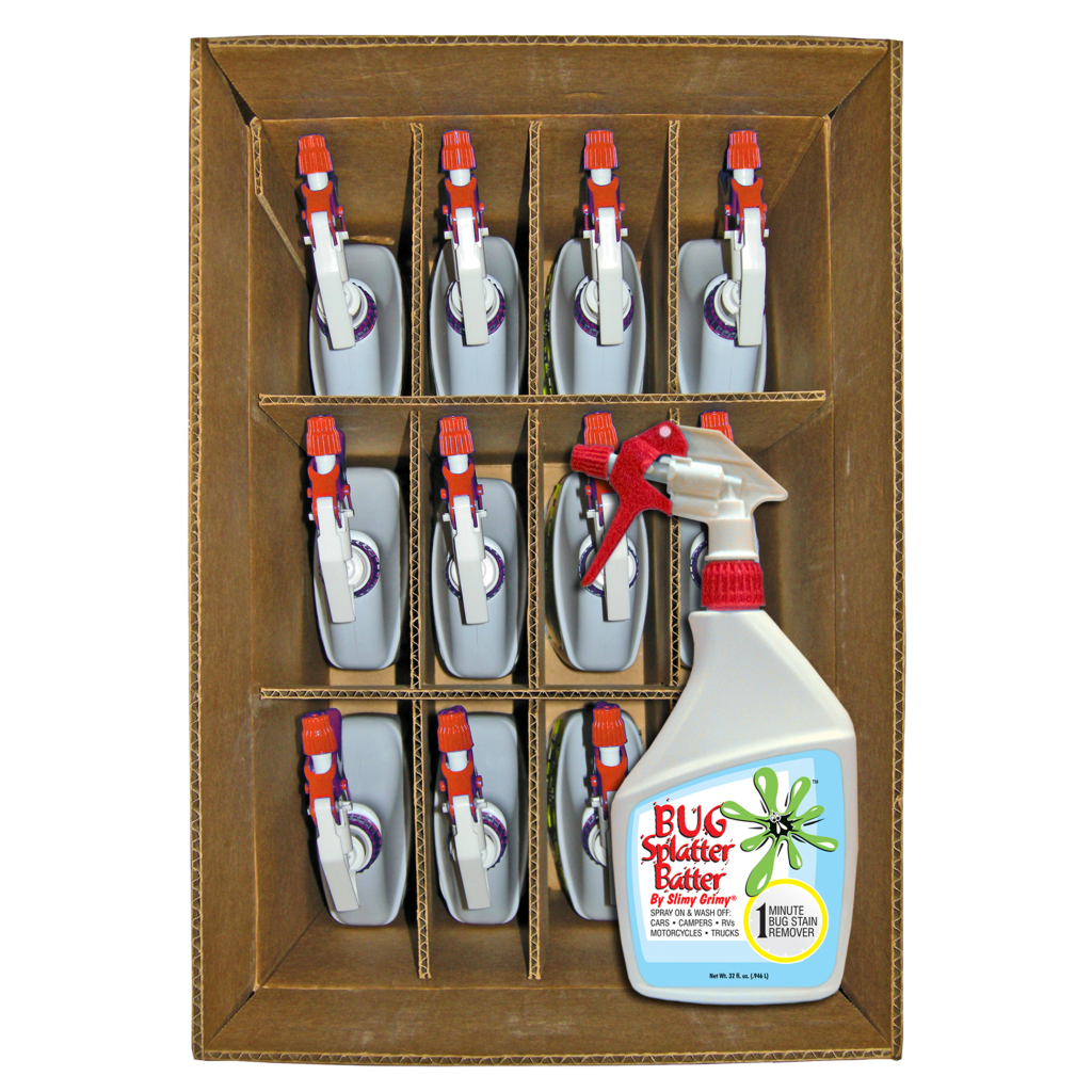Bug Splatter Batter - 1 case (packed 12) 32 oz. Liquid Spray - Slimy Grimy